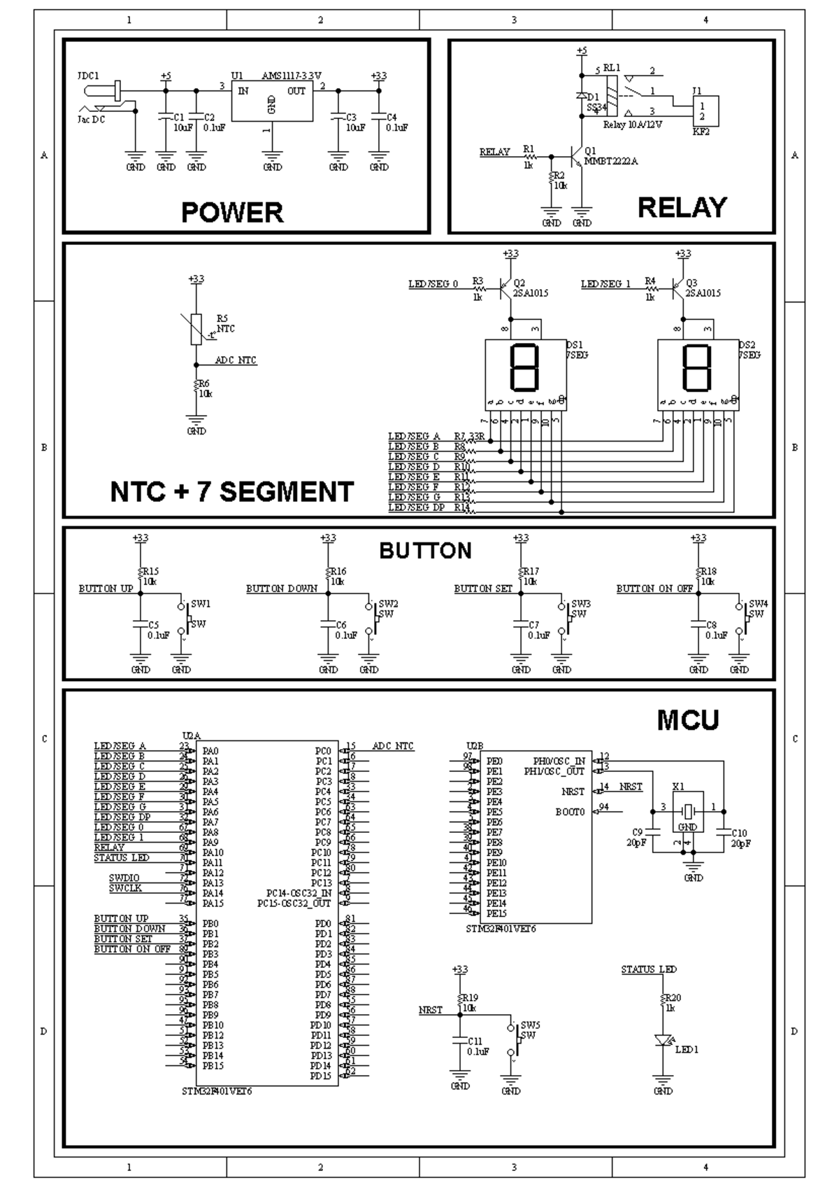 NTC 7SEG Circuit Design - STM32F401VET6 - Studocu