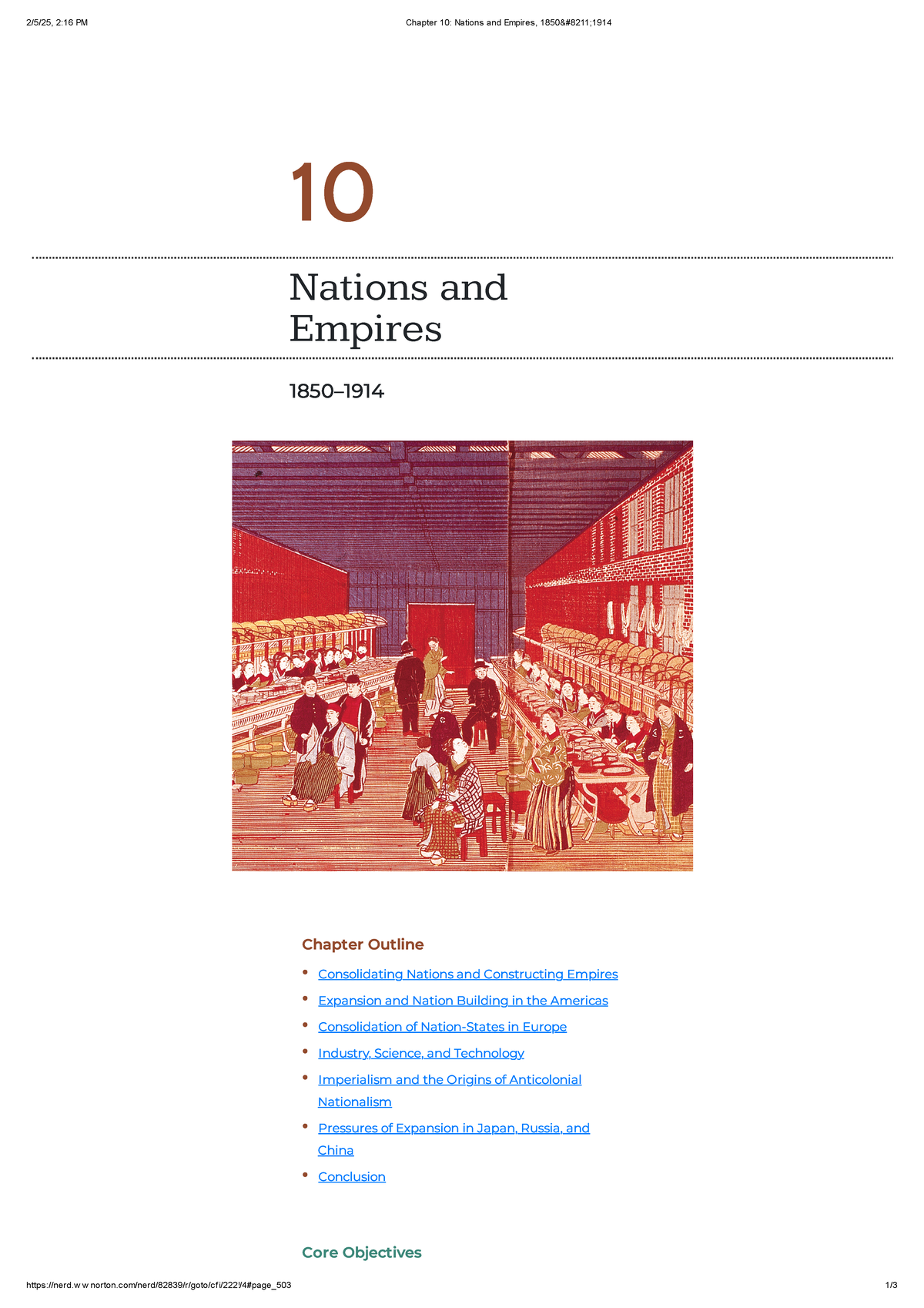 Chapter 10: Nations and Empires - Global Change, 1850–1914 - Studocu