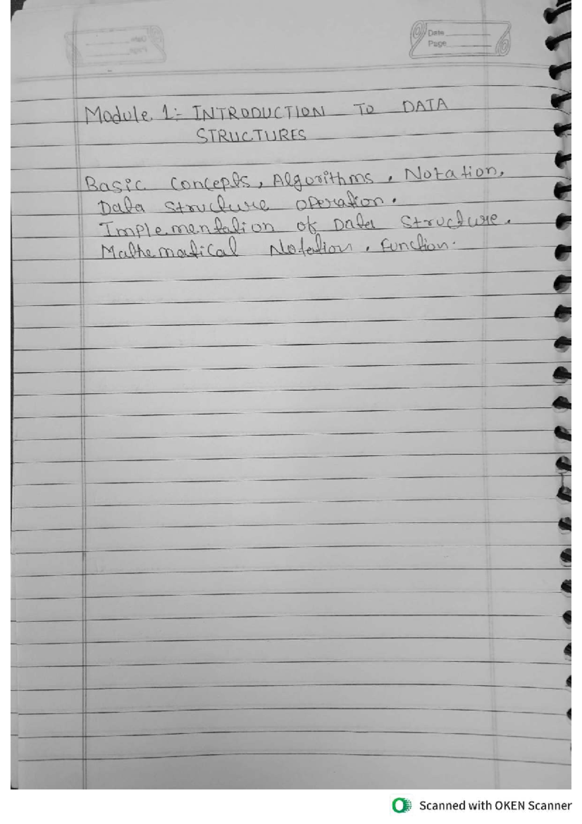 Data Structures Overview: Concepts, Algorithms, and Operations (ETS0) - Studocu