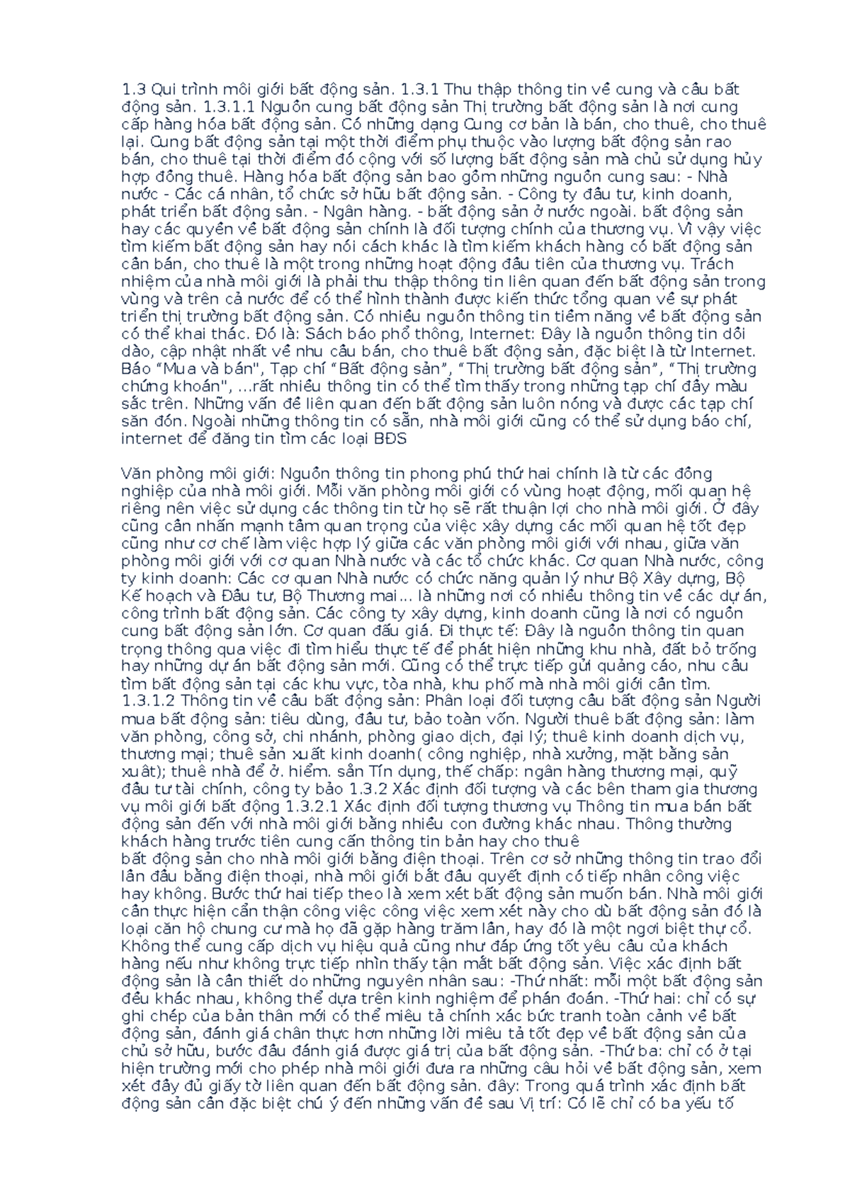 Quy trình Môi giới BĐS: Các Bước Hoạt Động Của Sàn - Studocu