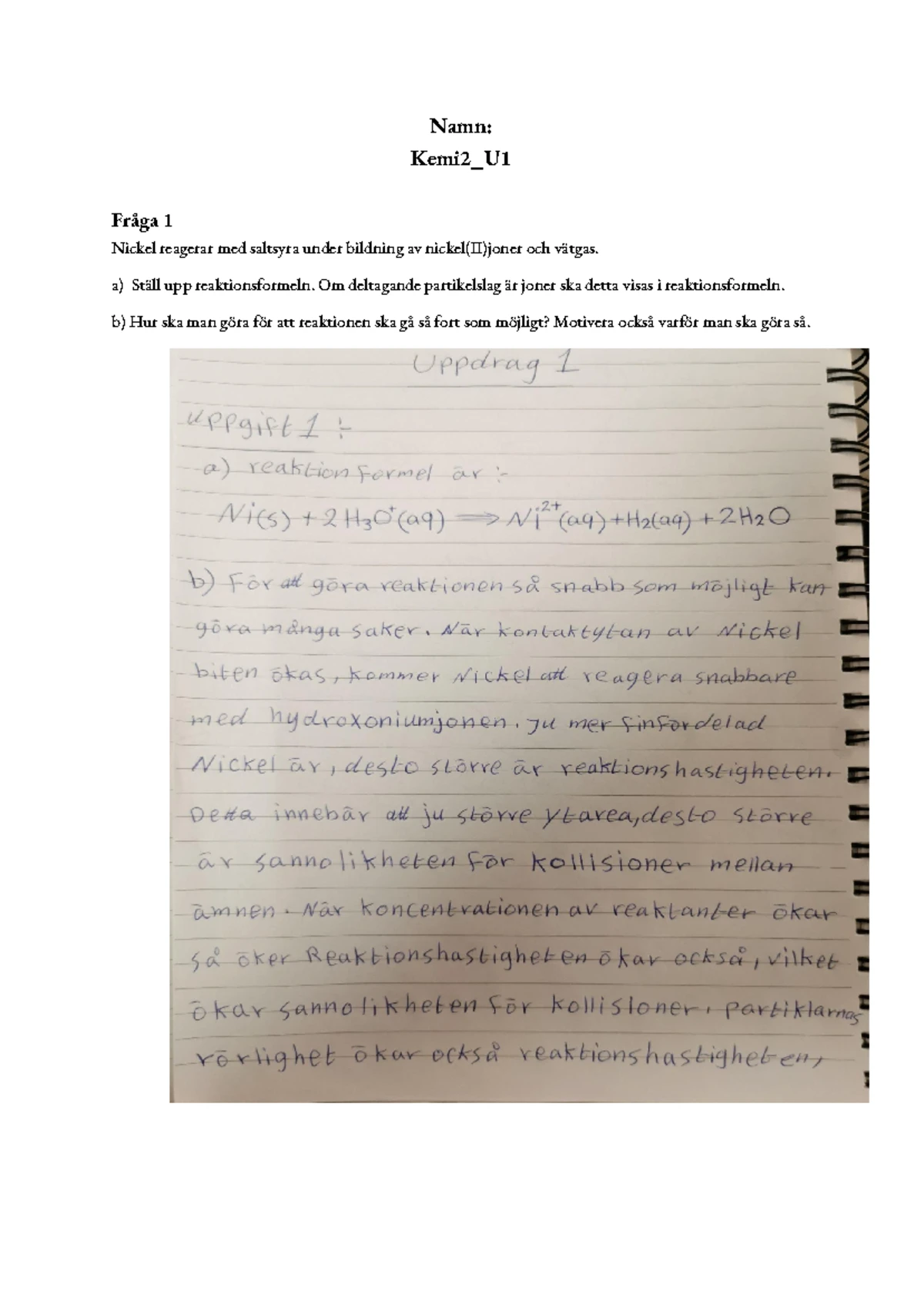 Kemi 2 Laboration 2: Titrering av Starka och Svaga Syror (KEMKEM02 ...