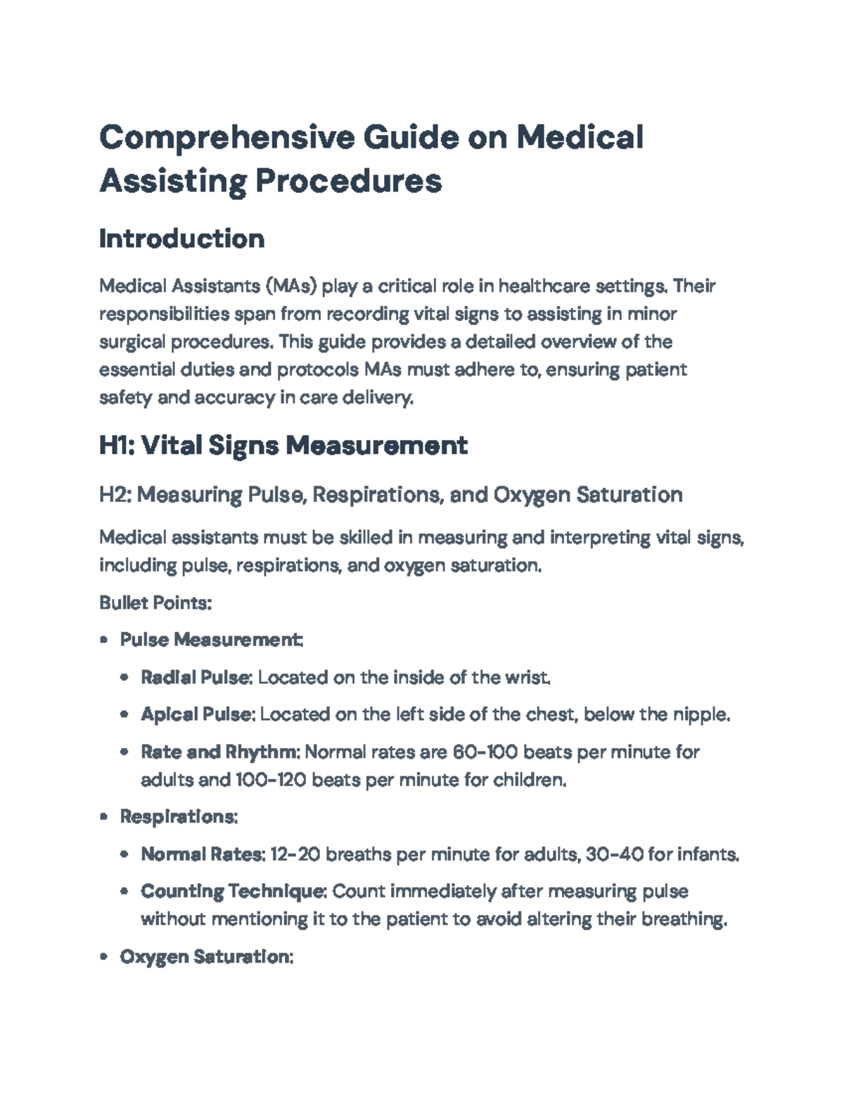 Comprehensive Guide to Medical Assisting Procedures for MAs ...