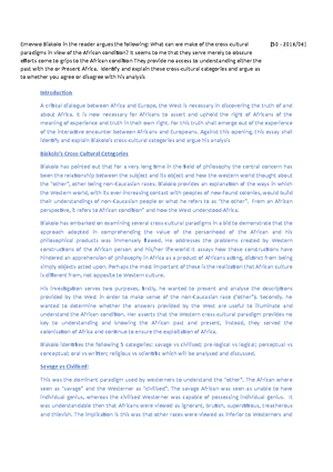 Odera Oruka's Four Trends in African Philosophy: A Comprehensive Essay ...