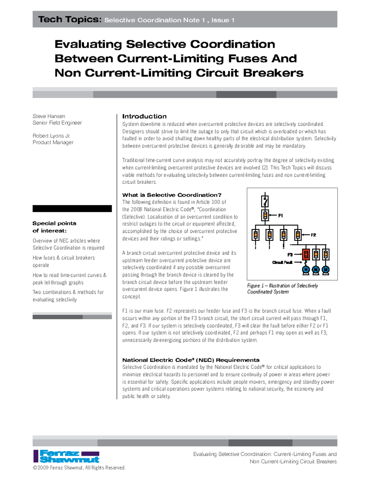 Siemens pdc Selective Coordination-1 - Tech Topics: Selective Coordination Note 1 , Issue 1 ...
