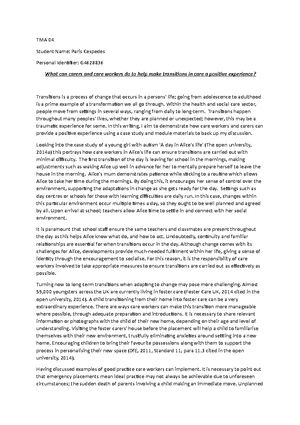 [Solved] Part B Prepare an essay plan for the EMA task 300 words Part B ...