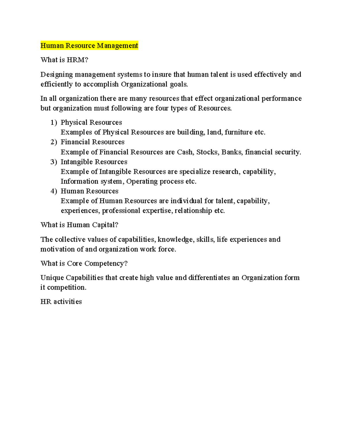 HRM 101: Understanding Human Resource Management and Its Key Components ...