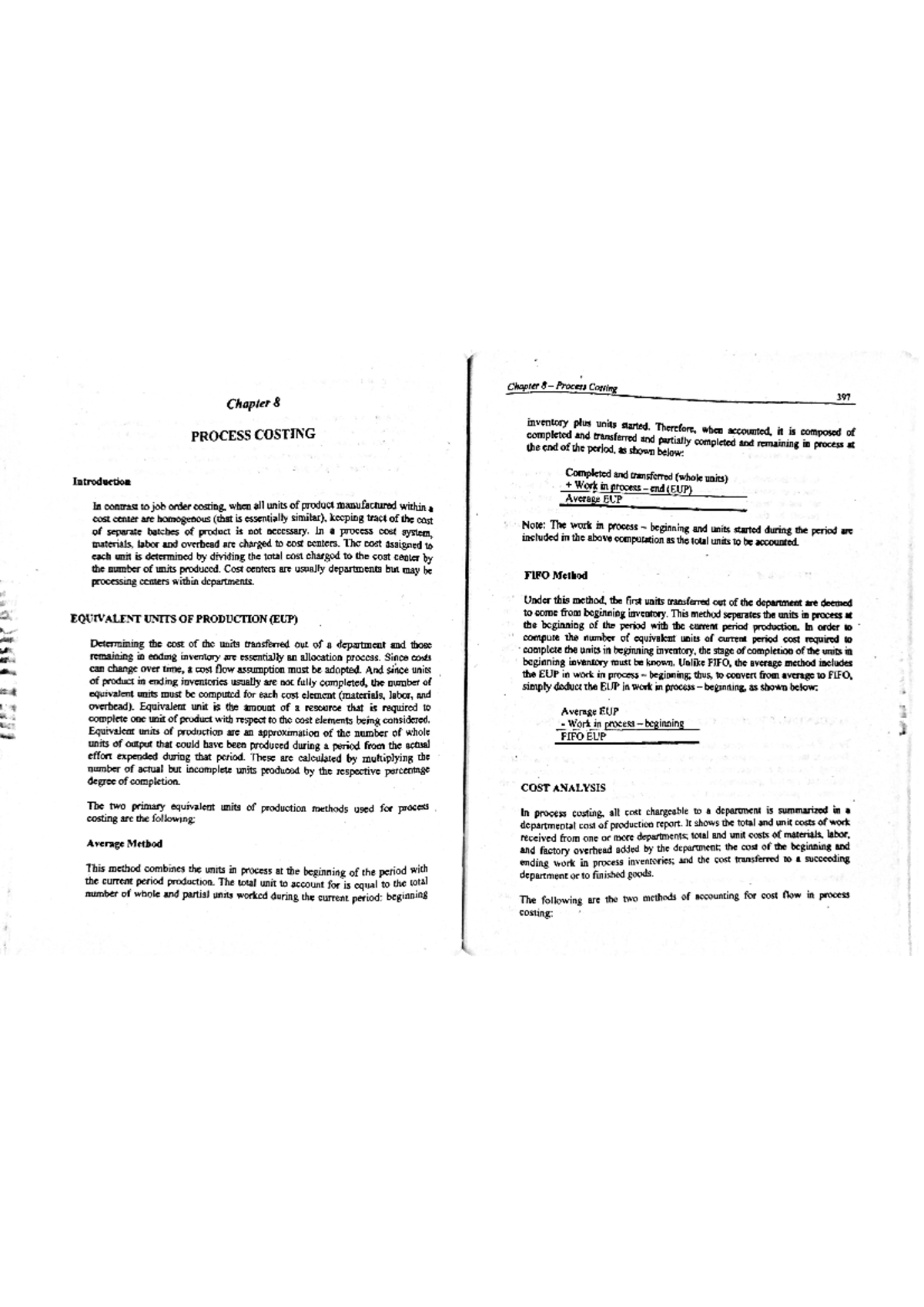 Cost Acctg - Process Costing - Accountancy - Studocu