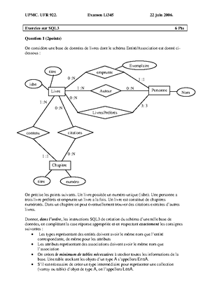 Informatique, cours 3 - Domaine D Question 1 (D3) Dans un traitement de ...
