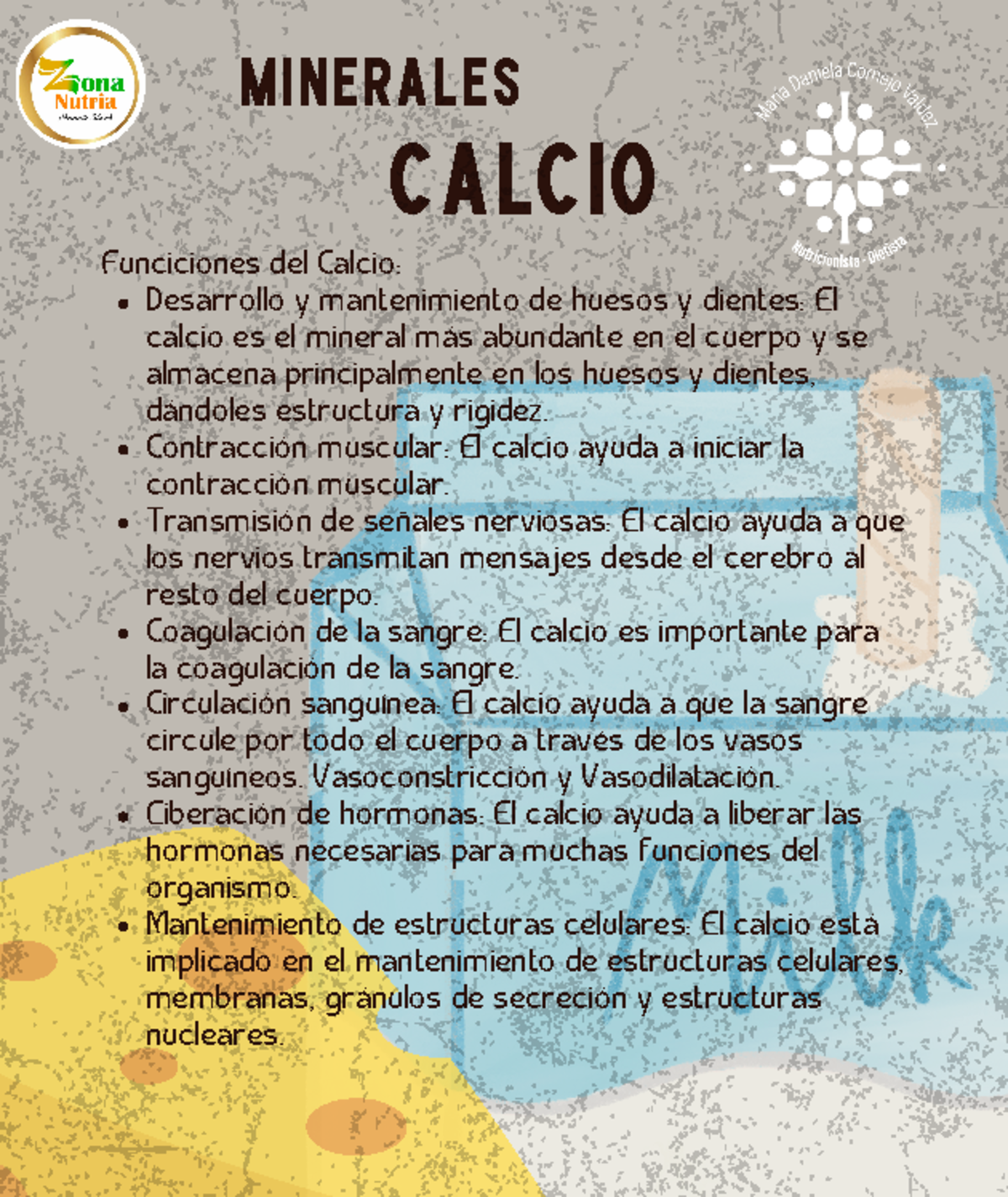 Apuntes de Minerales - minerales calcio Funciciones del Calcio ...