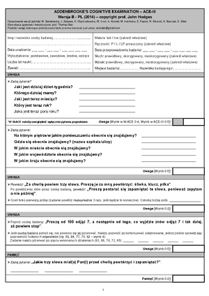 ACE-III instrukcja z komentarzem - ACE-III – wersja polska 2015 ...