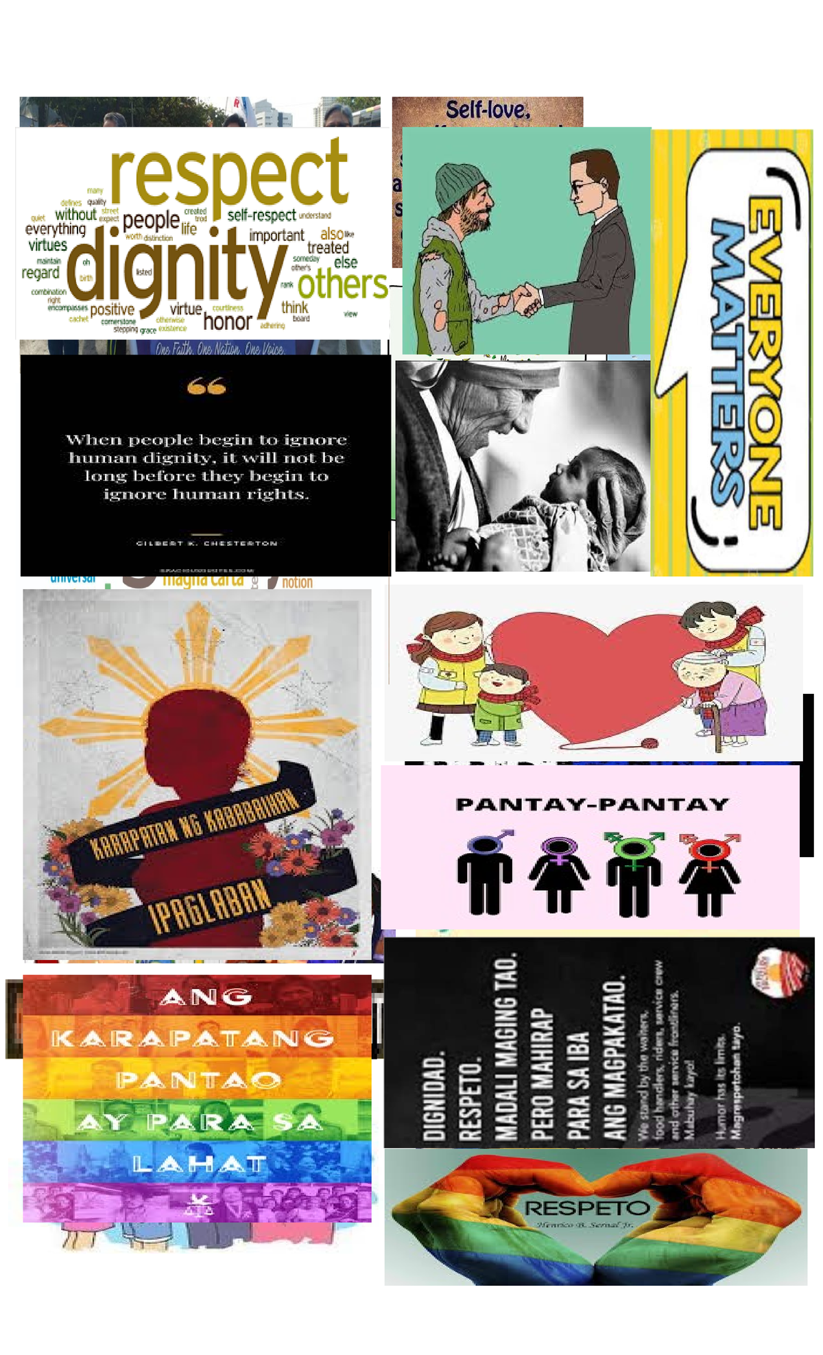 Collage - many defines quality respect quiet without created expect ...