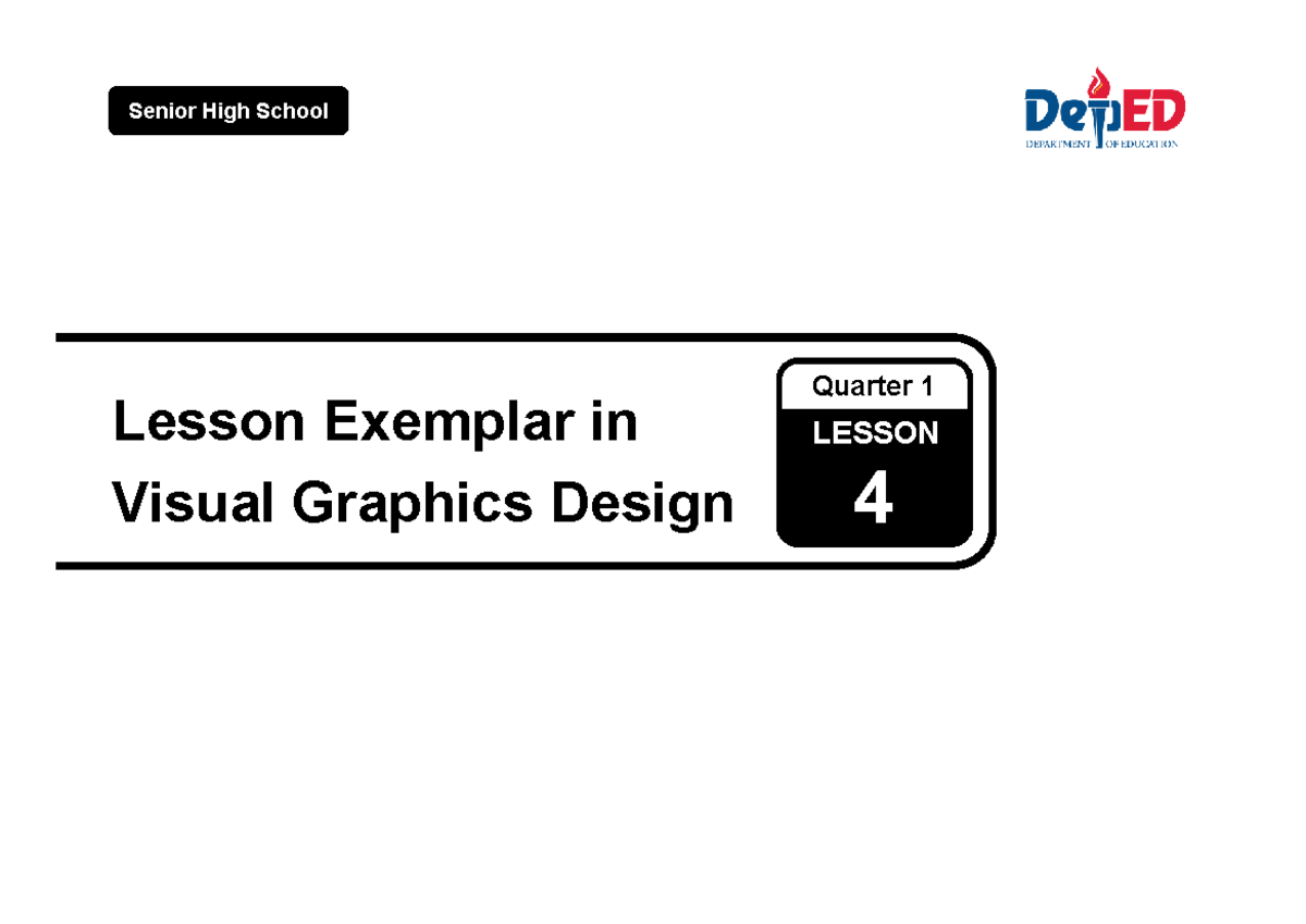 SHS Tech Pro ICTVGD Q1: Lesson 4 - Logo Design Exemplar - Studocu