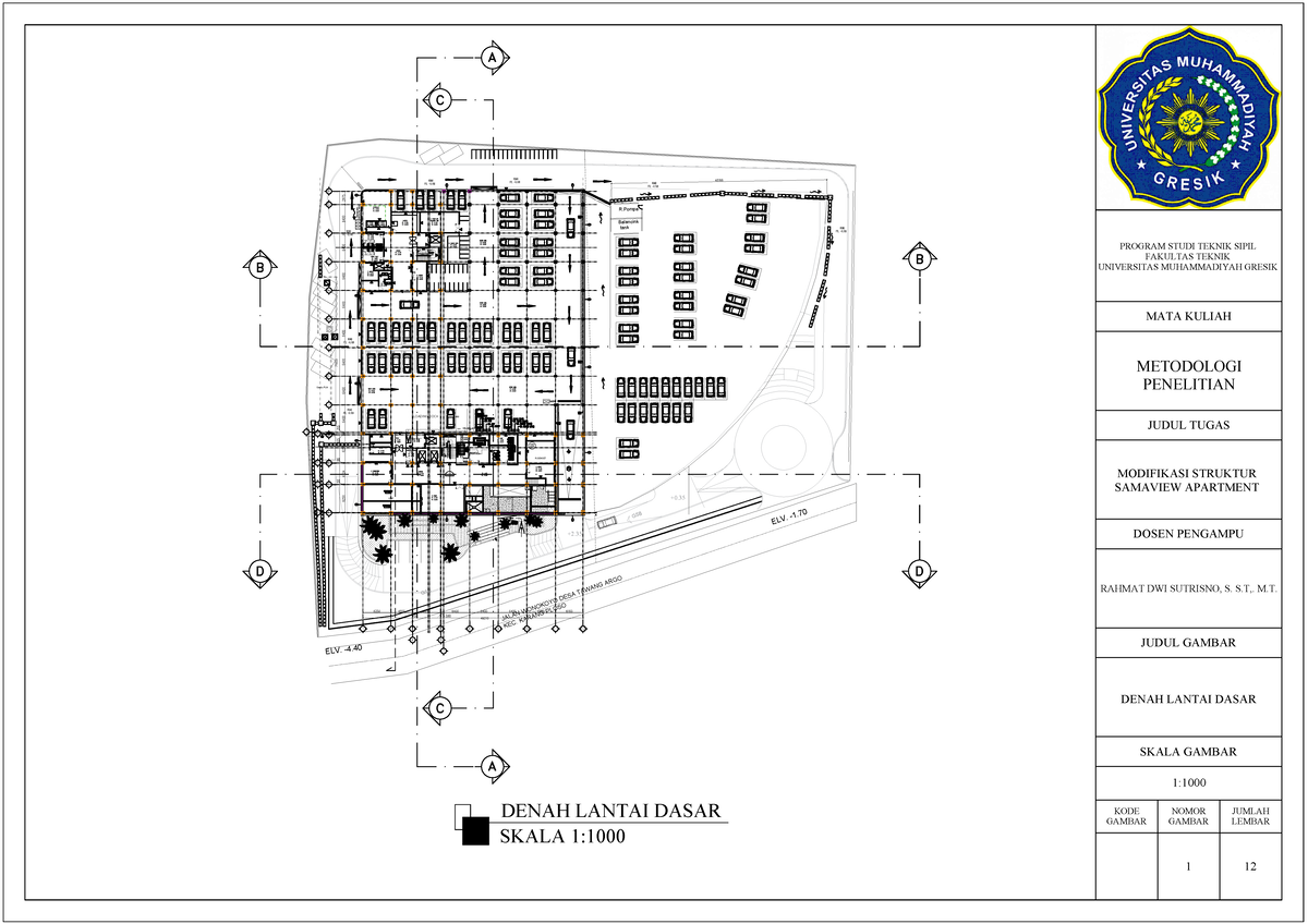 Modifikasi Struktur Samaview Apartment - Metodologi Penelitian Teknik ...