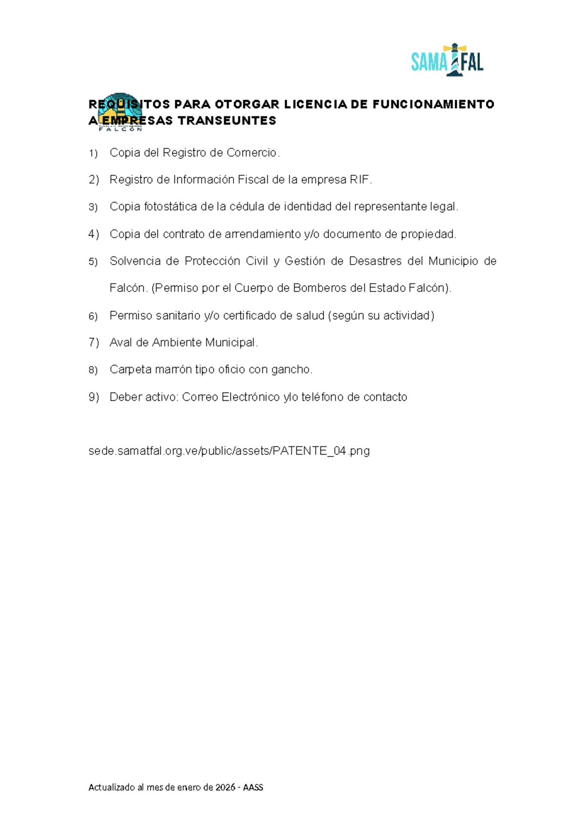 Requisitos para Licencia de Funcionamiento a Empresas Transitorias ...