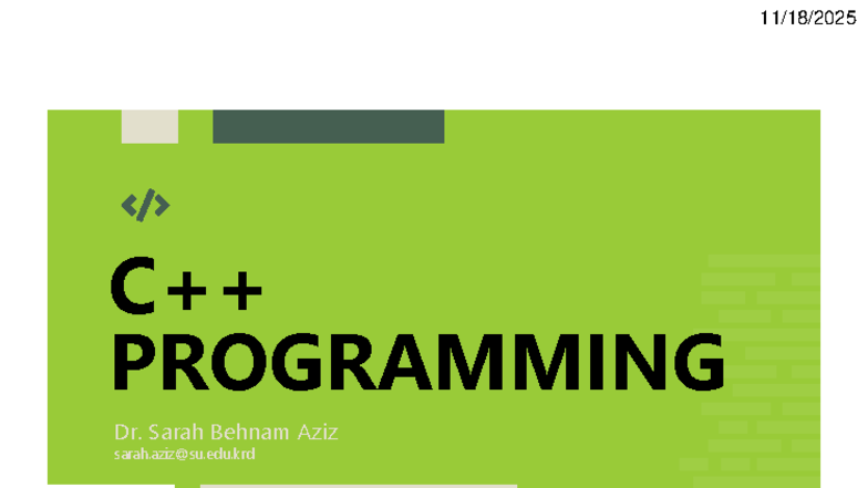 Practical Lecture 2 - Programming Basics (ZZFA) - Studocu
