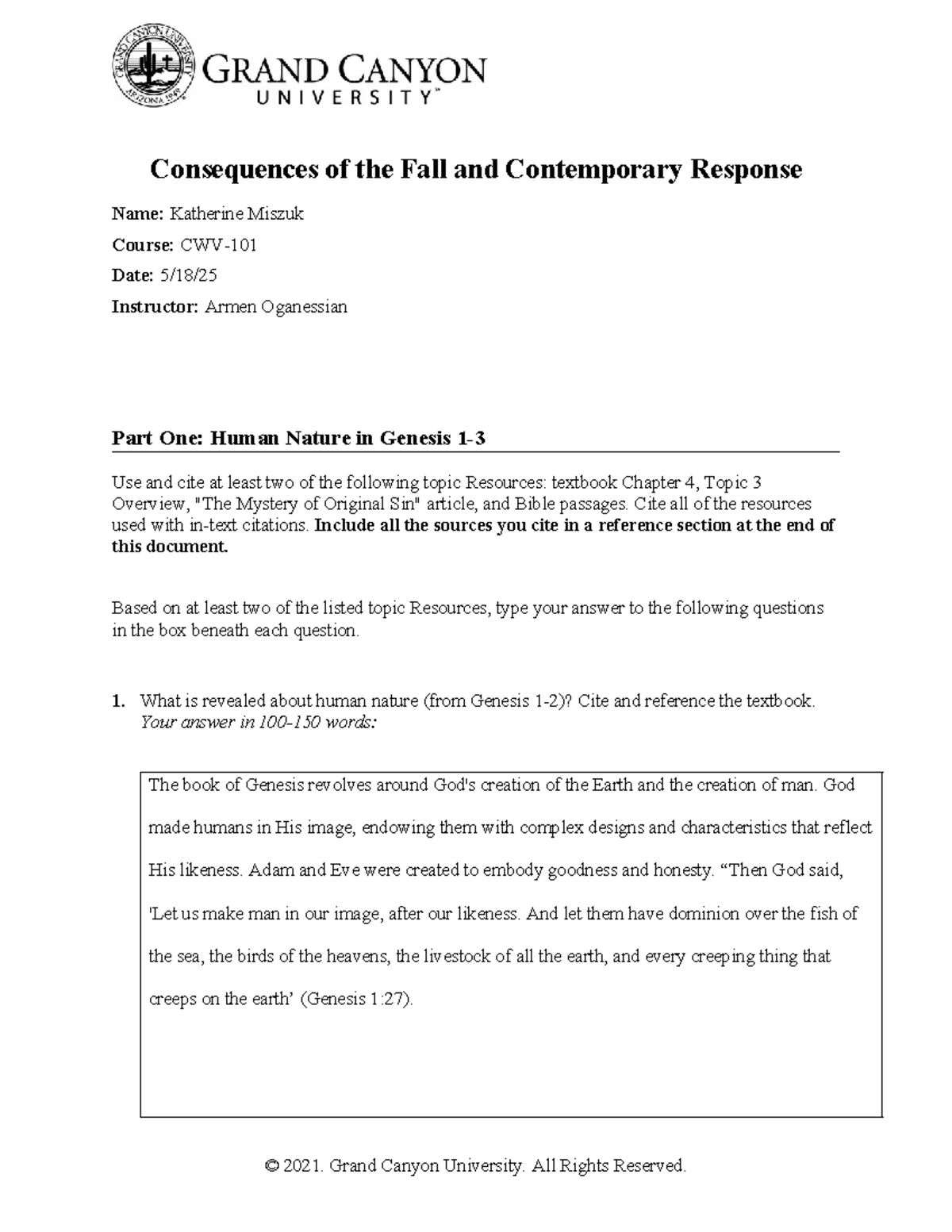 CWV 101 301 RS T3Conseq Of The Fall Contemporary Response Online ...