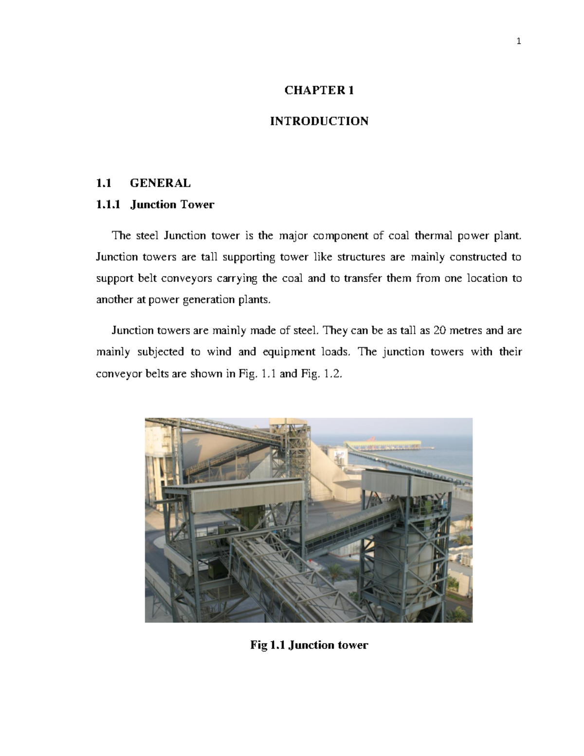 Junction towerjunction tower - CHAPTER 1 INTRODUCTION 1 GENERAL 1.1 ...