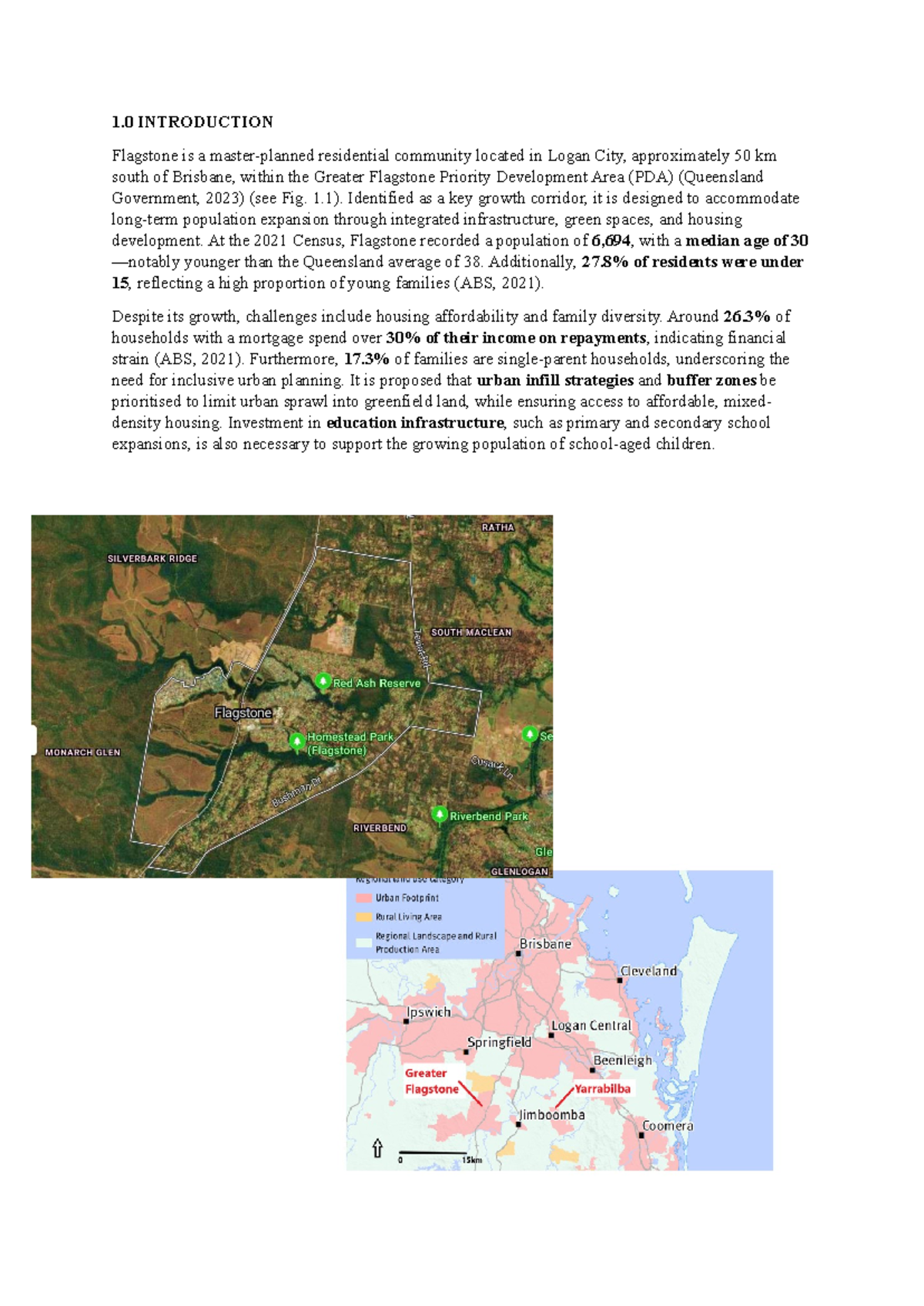 Flagstone Community Development Analysis: IA3 Report on Growth ...