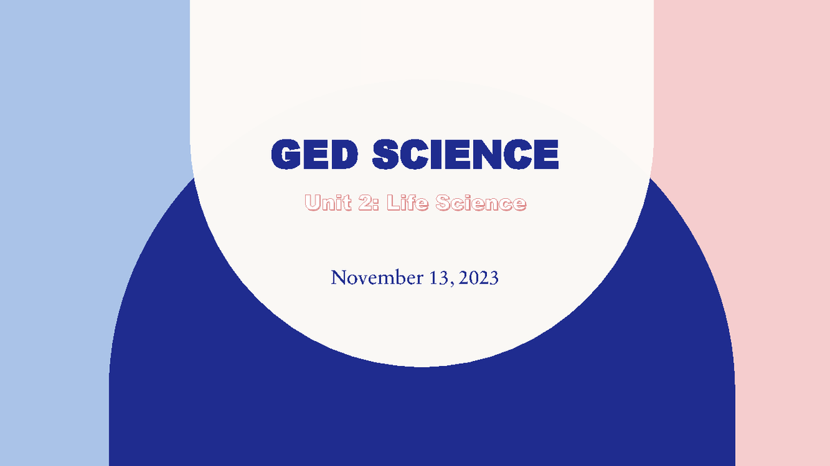GED Science Unit 2: Life Science - Mitosis, Meiosis & Genetics Lessons ...