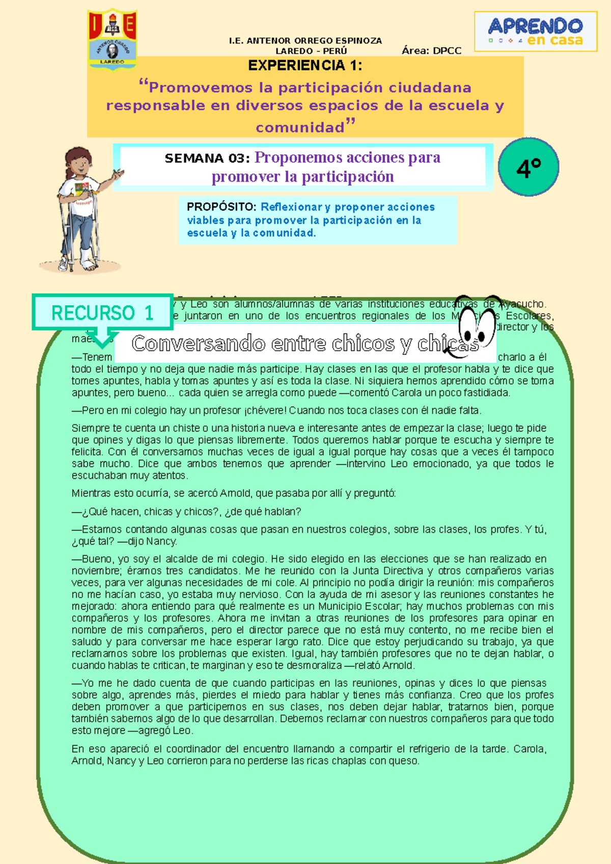 "Propuestas para la Participación Ciudadana en la Escuela y Comunidad - DPCC" - Studocu