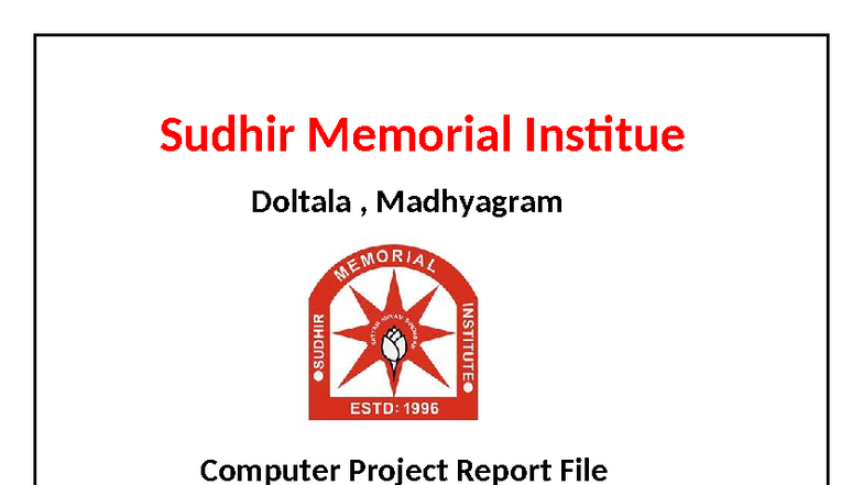 AISSCE XII Computer Project Report: Book Store Management System - Studocu