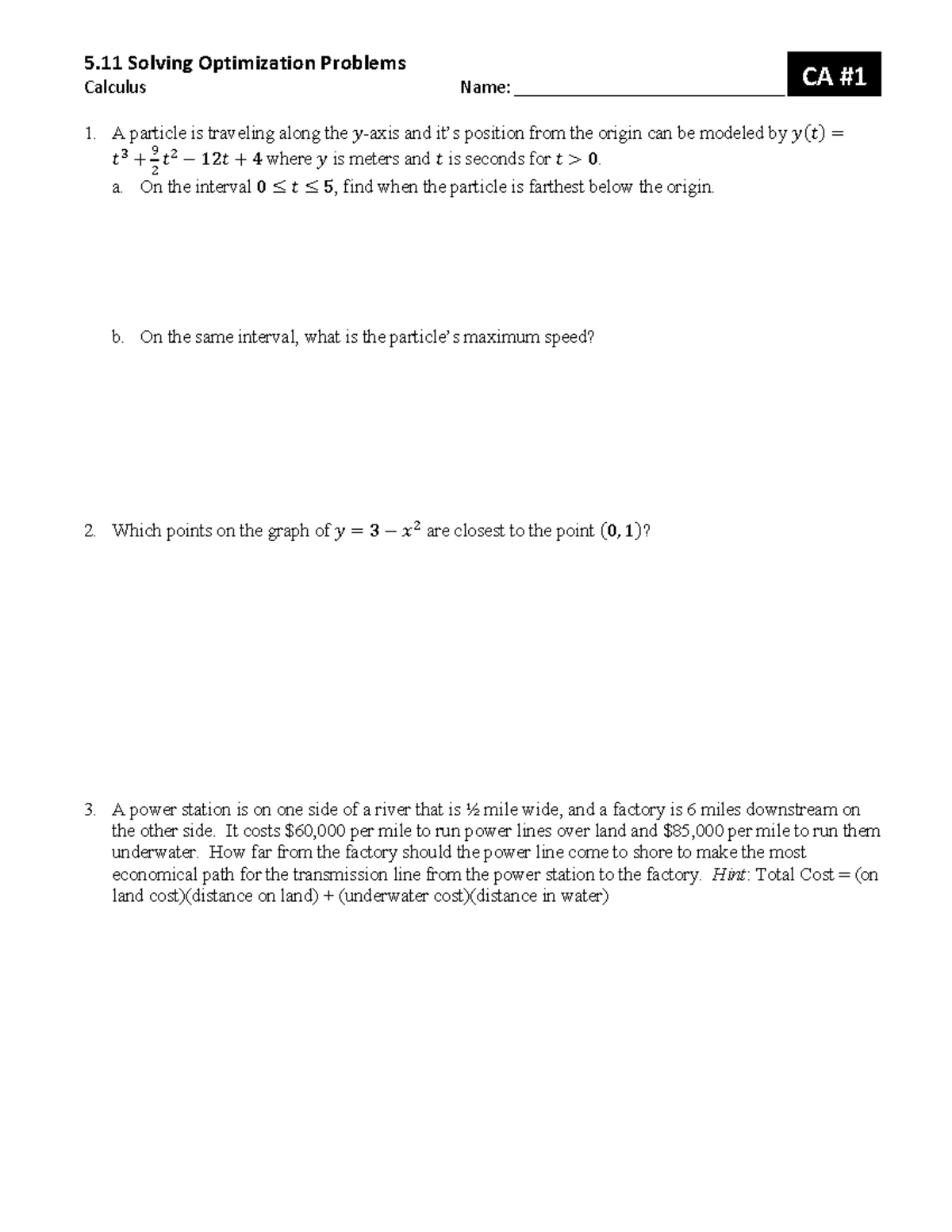 maths advanced Optimisation questions - velocity - 5 Solving ...