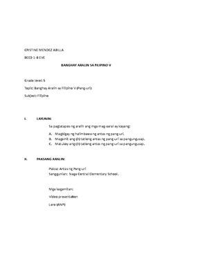 DLL Matatag MATH 7 Q1 W3 - MATH 7 DLL - MATATAG K to 10 Curriculum Weekly Lesson Log School ...