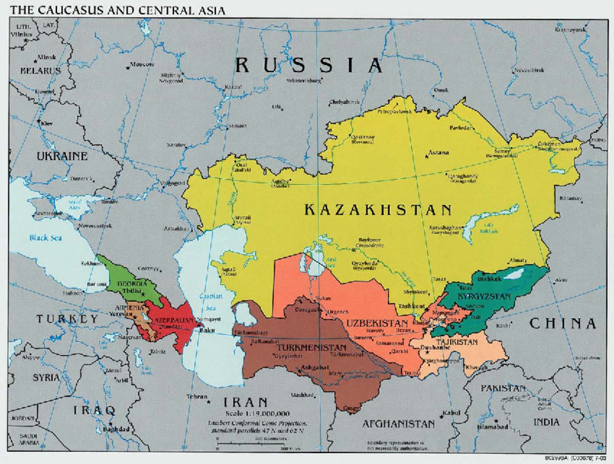 Central Asia Overview: Geography and Key Locations Analysis - Studocu