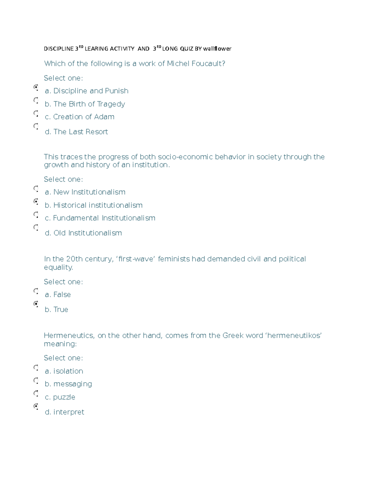 BAED-HUMSS2112 Disciplines and Ideas in the Social Sciences ...