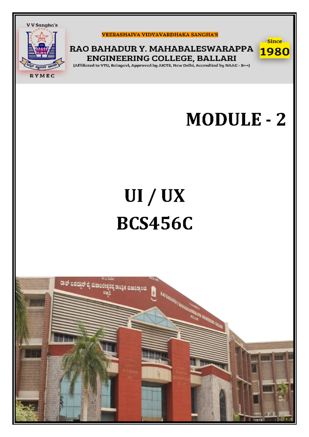 BCS456C UI/UX Module 2 Question Bank and Study Guide - Studocu