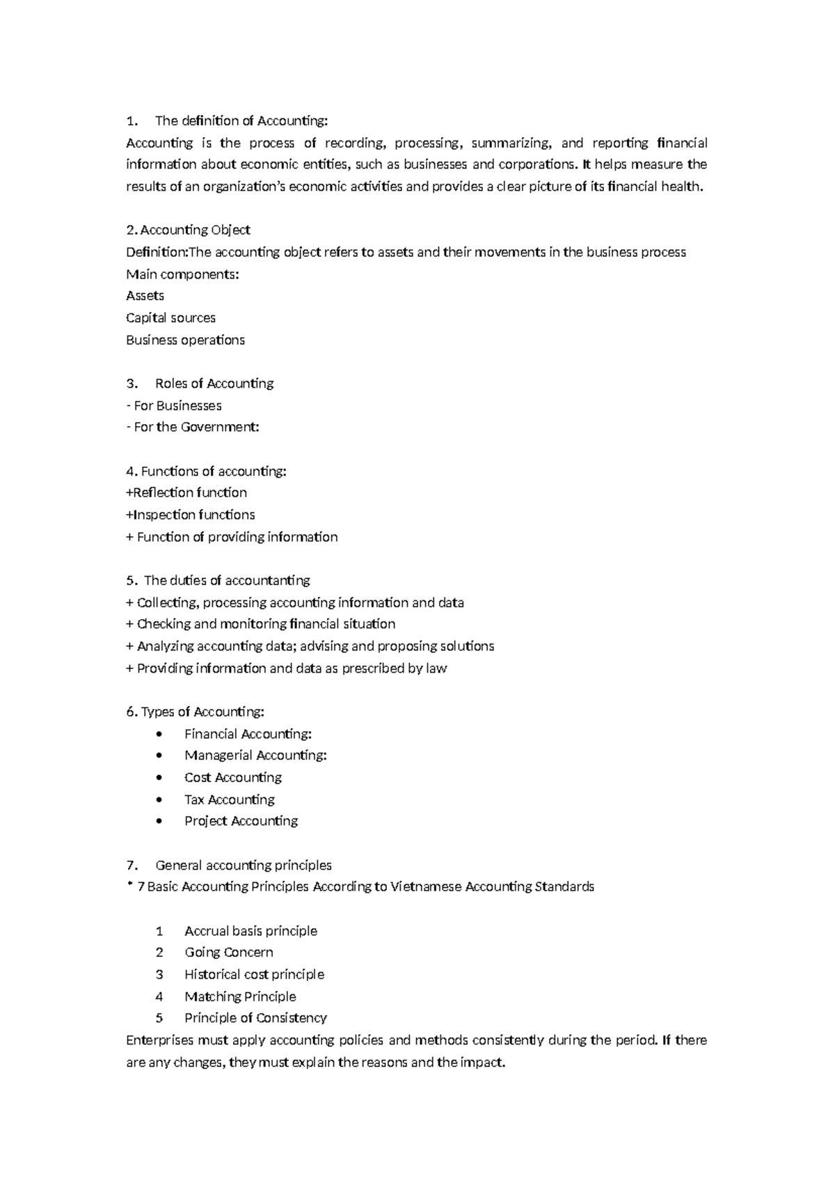 Tacn - Overview of Accounting Principles and Functions - Studocu