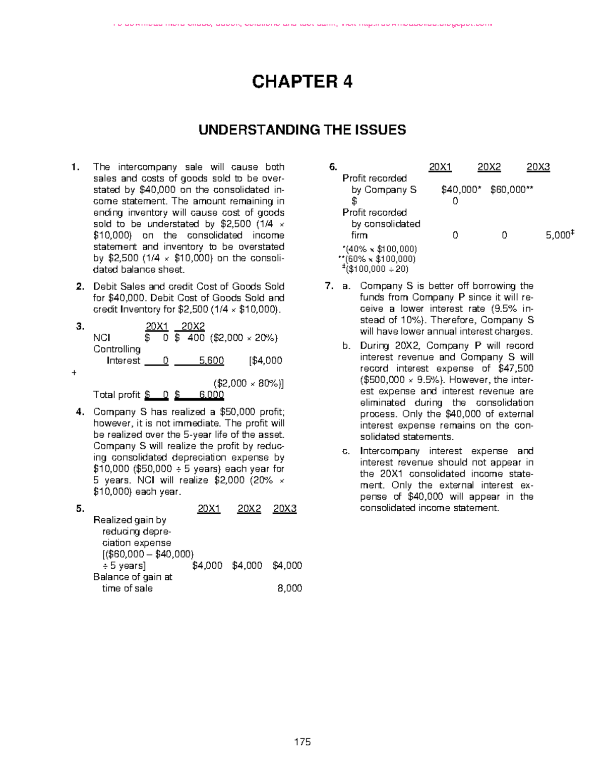 Solution manual Advanced Accounting 10e by Fischer Taylor CH04 - To download more slides, ebook ...
