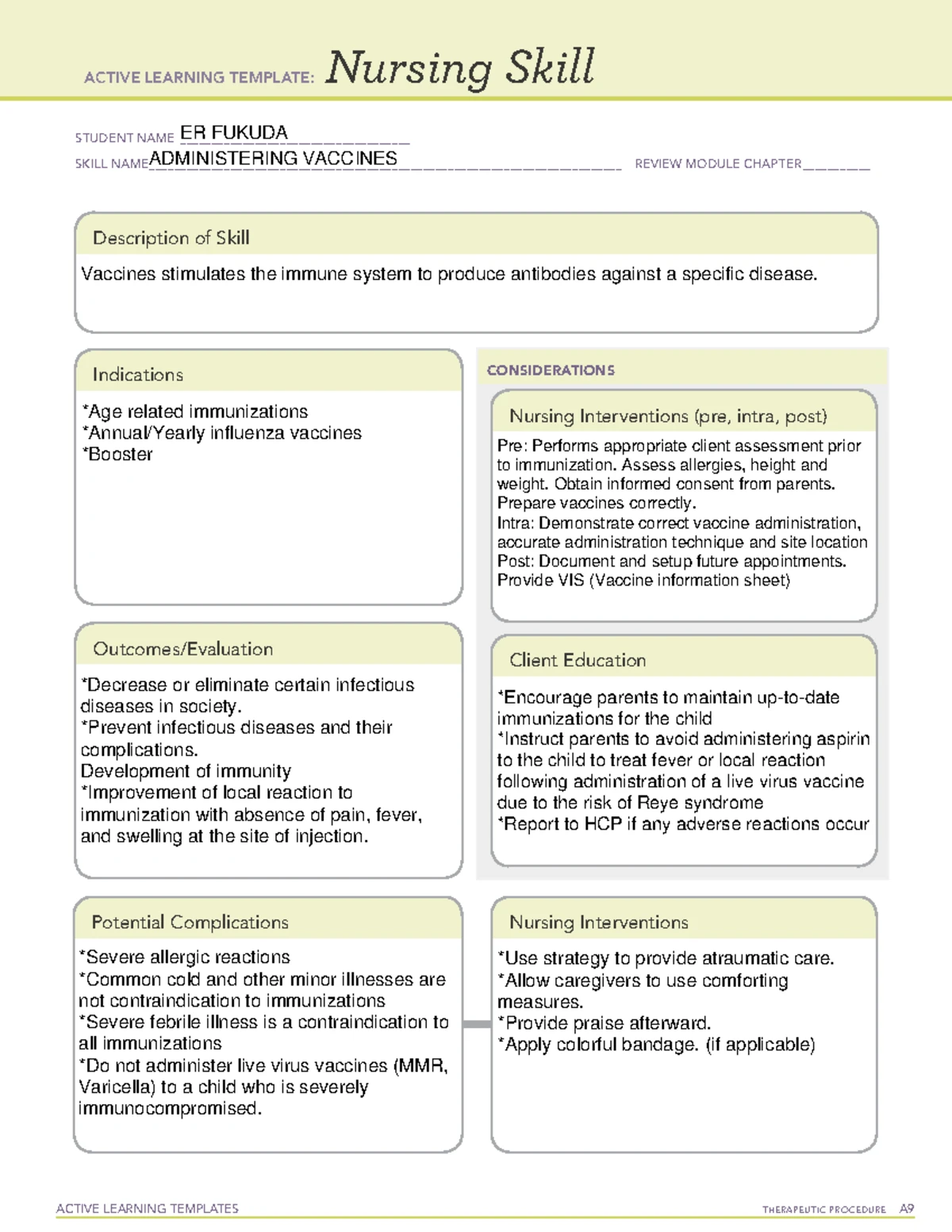Medication Albuterol - Active Learning Template - ACTIVE LEARNING ...