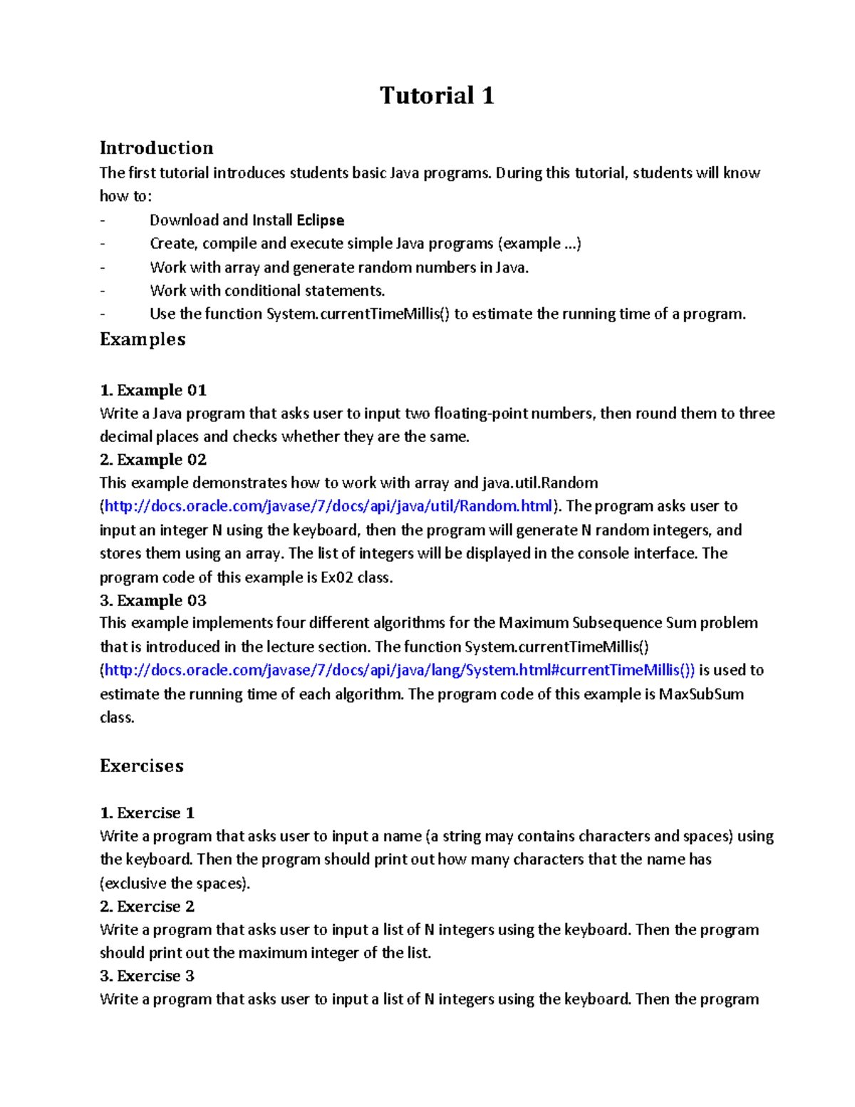 Tutorial 1 - Tutorial 1 Introduction The first tutorial introduces ...