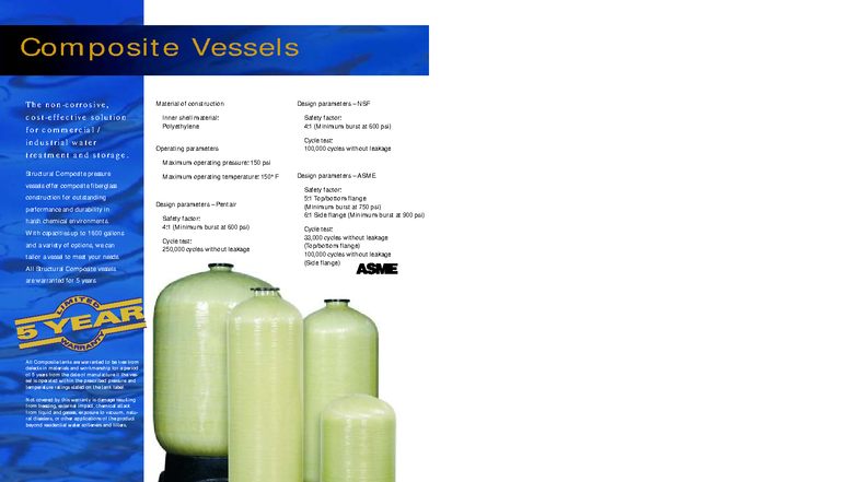 Composite Vessels Specifications - Exam Preparation Notes - Studocu