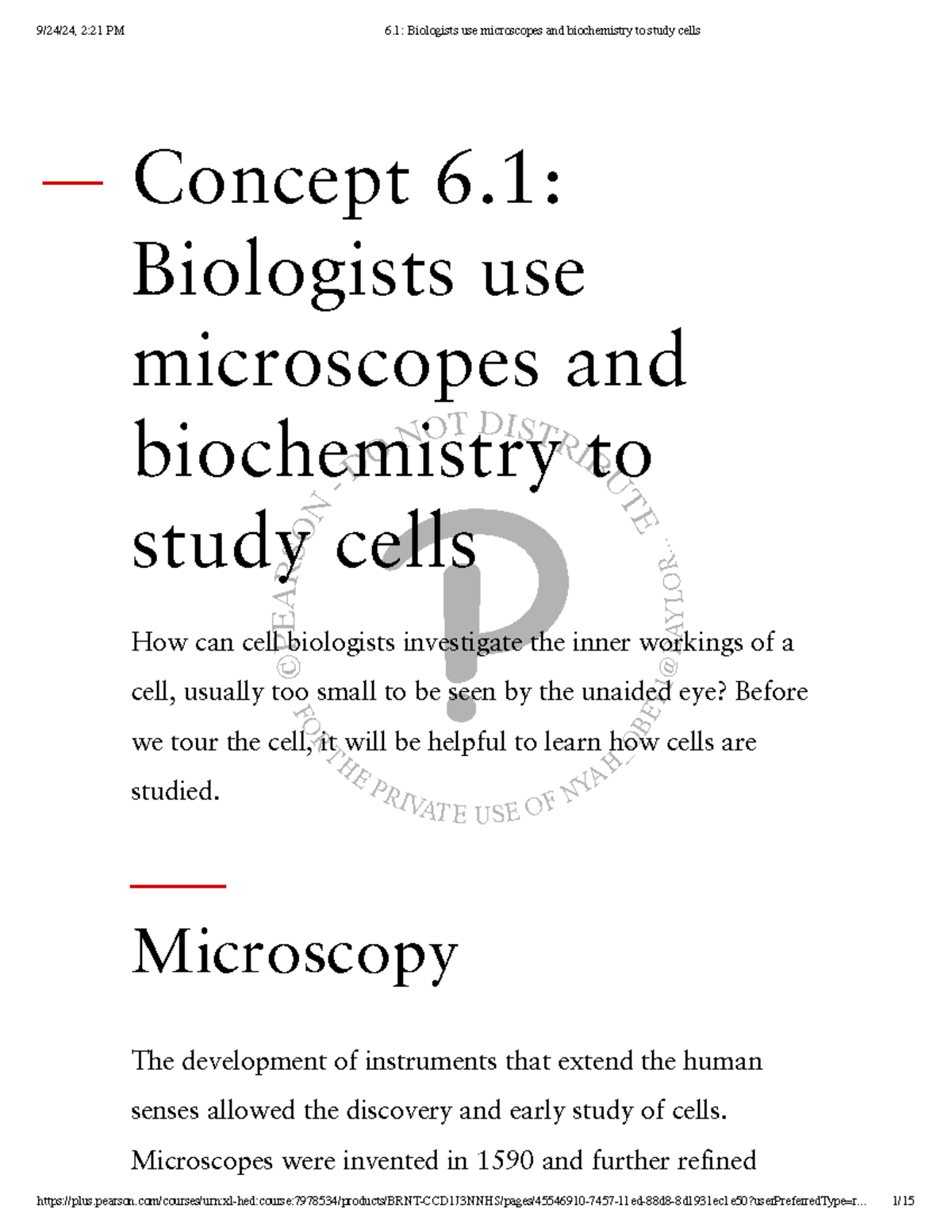 Biology 101: Examining Cells through Microscopy & Biochemical ...