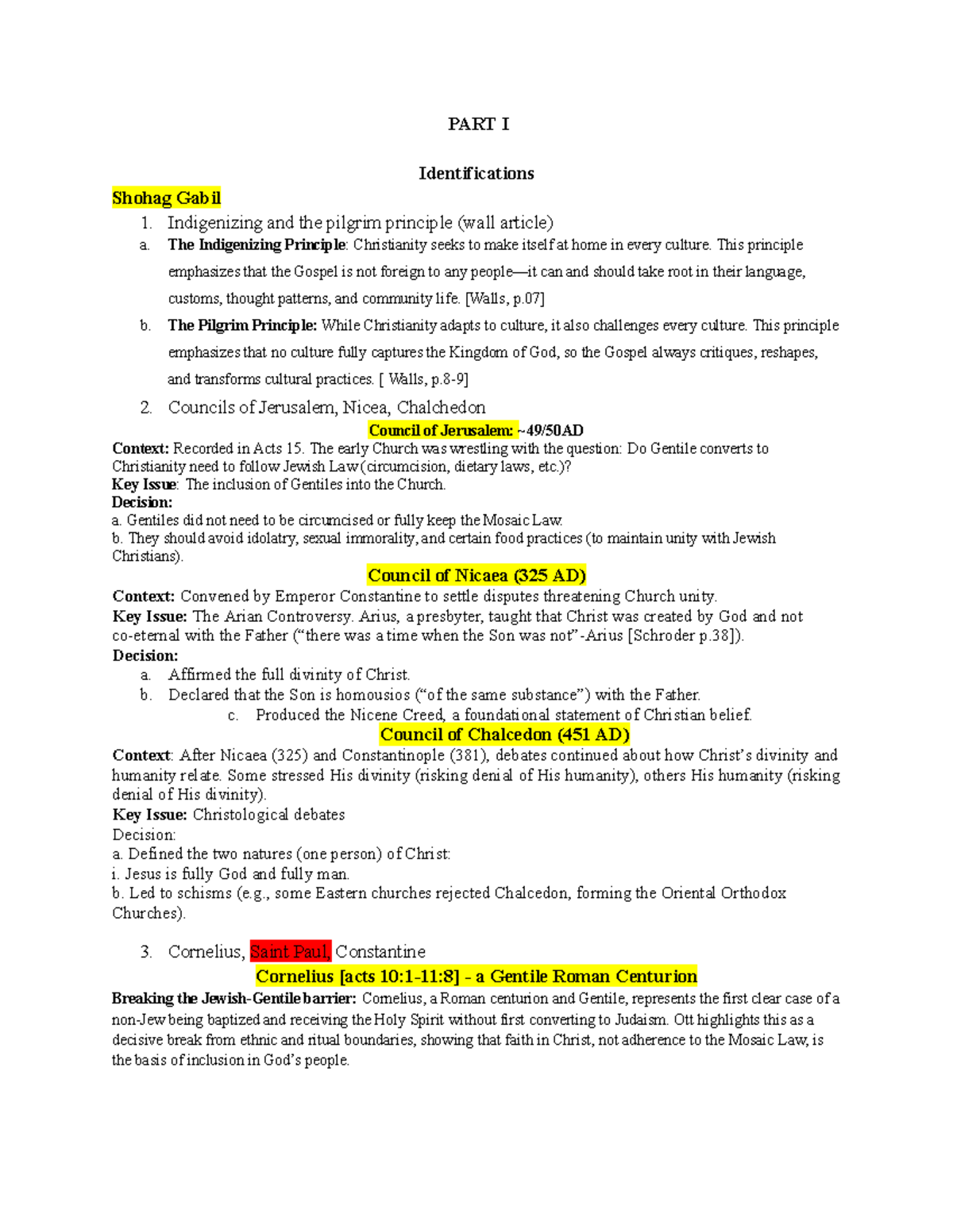 World Christianity (WC 101) Midterm Study Guide: Key Concepts & Events - Studocu