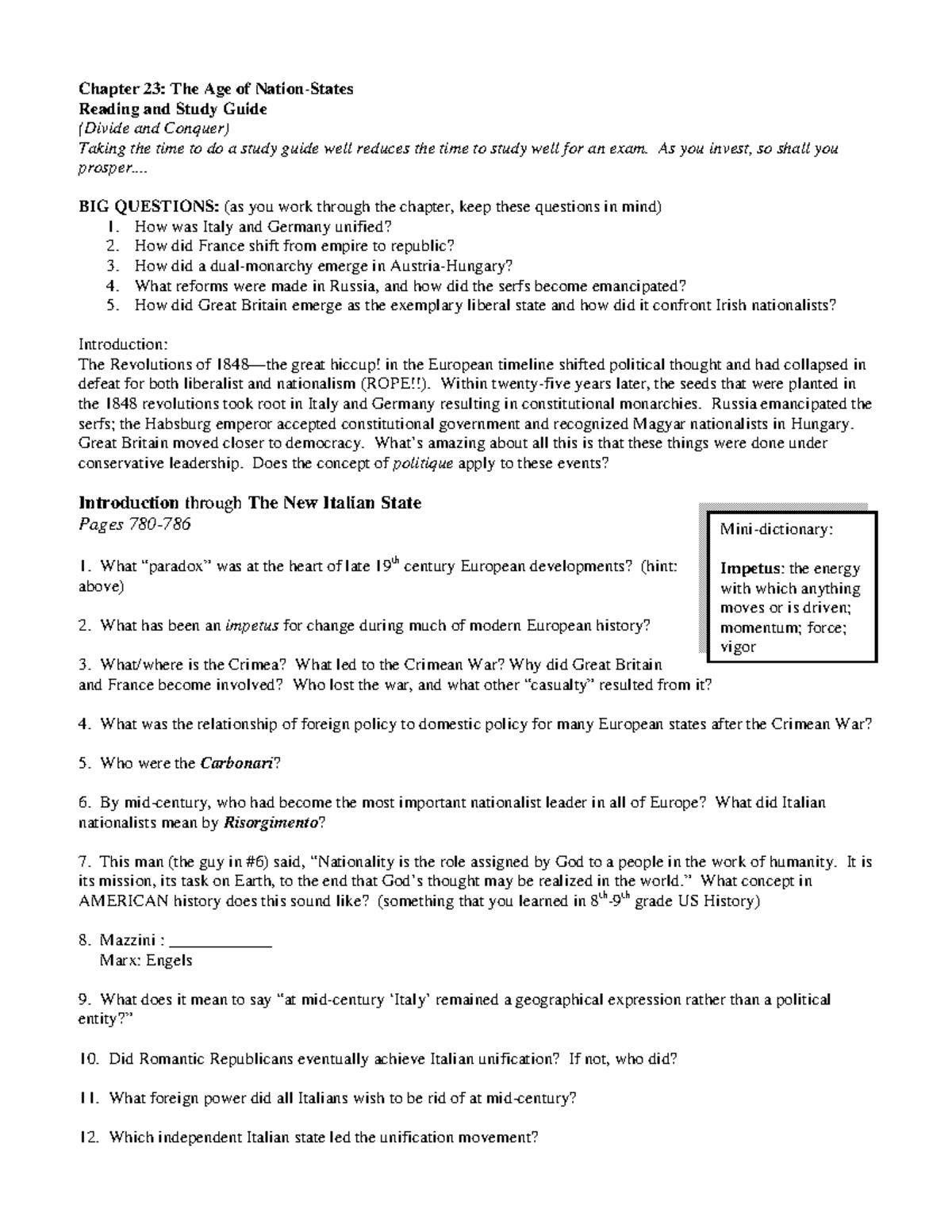 AP Euro Chapter 23: The Age of Reading & Study Guide - Studocu