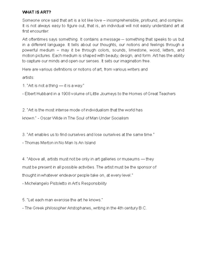 ARTS-1100 -Module-1-What-is-Art-Introduction-and-Assumptions - ART APPRECIATION (ARTS 1100 ...