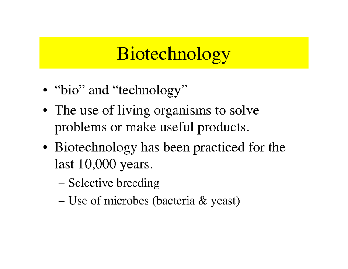 Genetic engineering notes: Understanding biotechnology and its ...