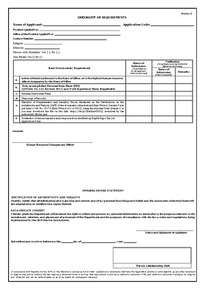 Checklist AND Omnibus - Kkkaa - Republic of the Philippines Department ...