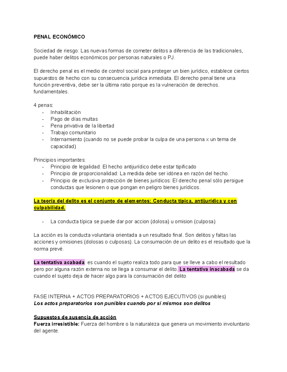 Resumen de Derecho Penal Económico: Nuevas Formas de Delitos y ...