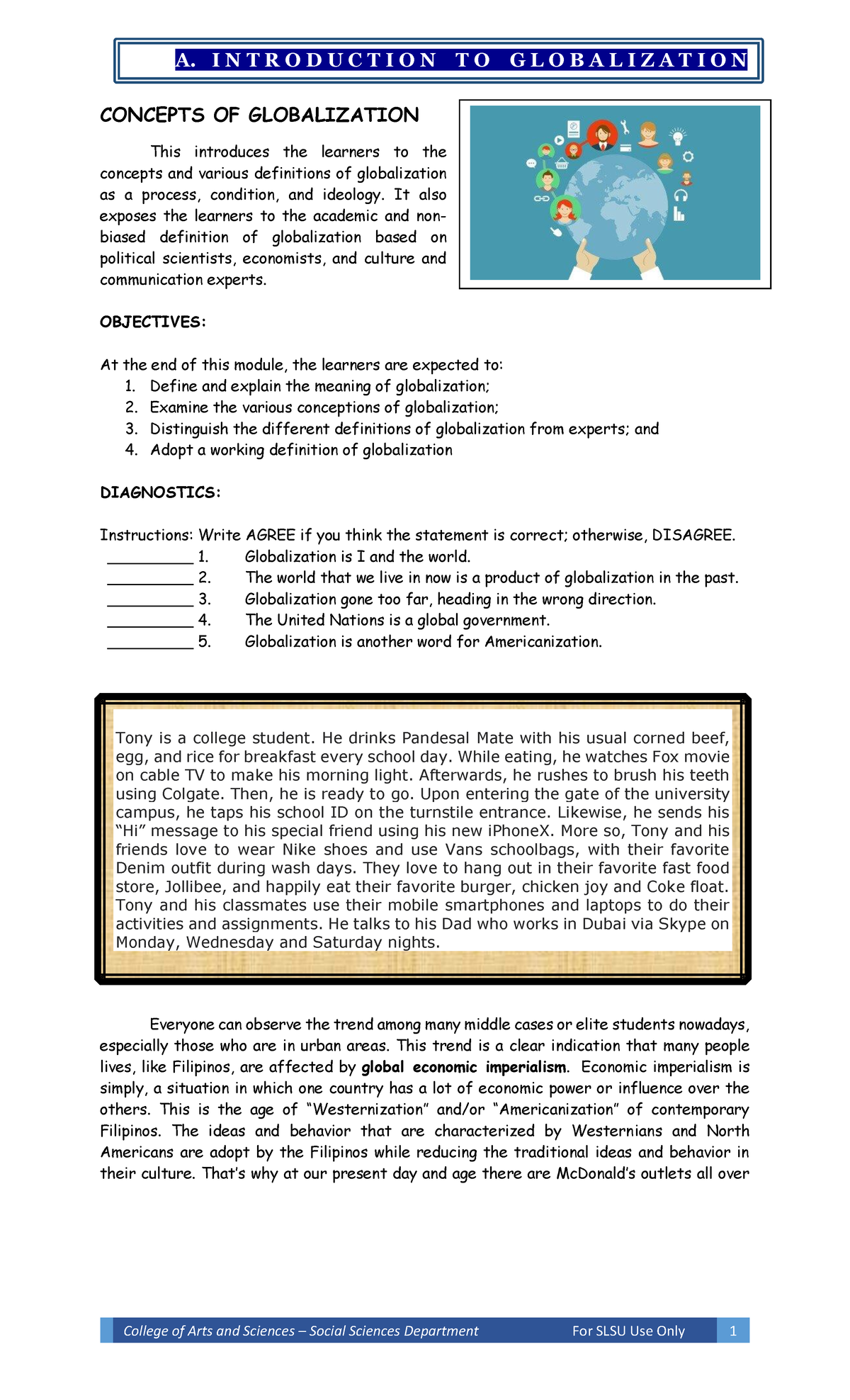 CAS-GEC04 Module 1: Understanding Globalization Concepts and ...