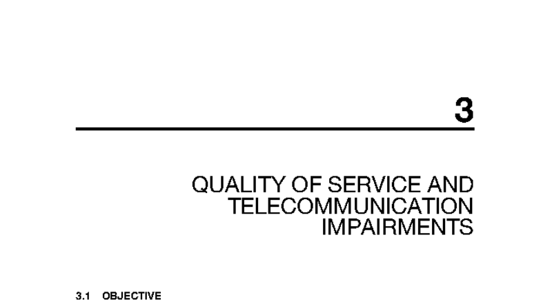 Unit 2 TCS - Quality of Service & Telecommunication Impairments Notes ...