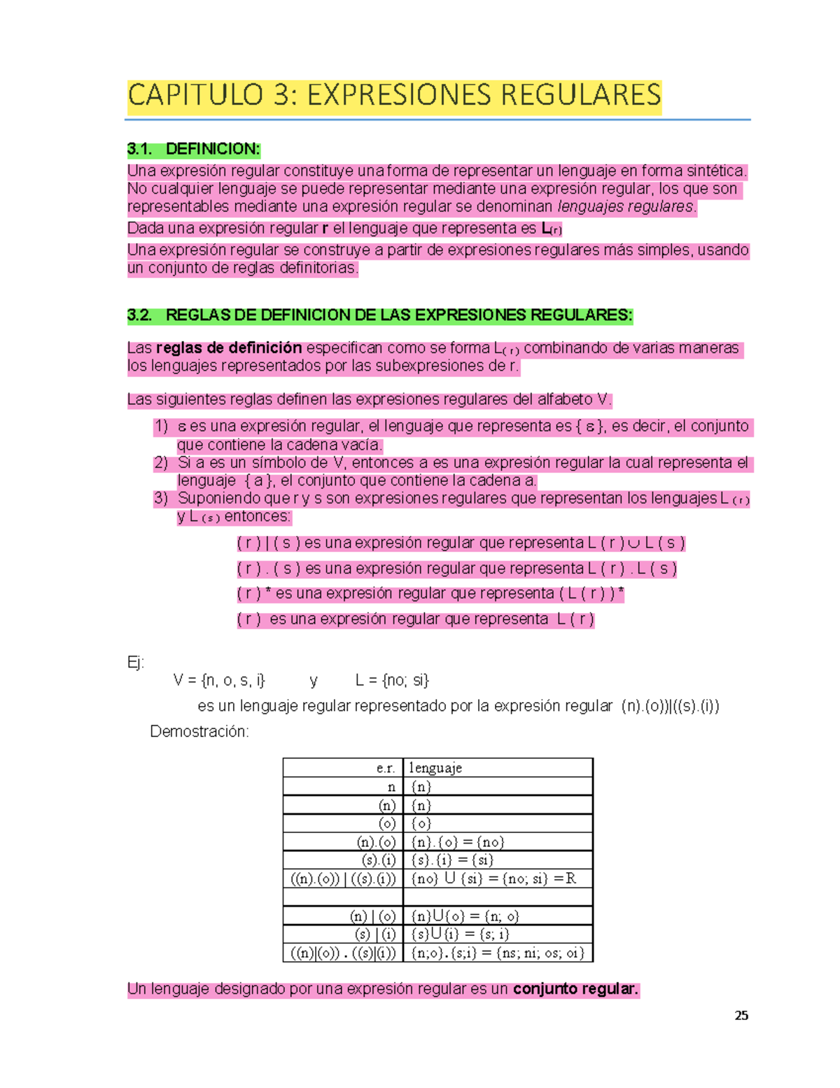 3. Expresiones Regulares - CAPITULO 3: EXPRESIONES REGULARES 3 ...
