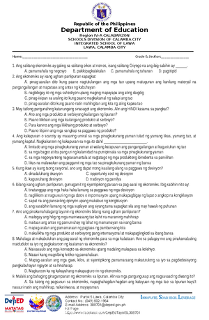 AP Reviewer - AP 8 Quarter 3 - RENAISSANCE Renaissance ...