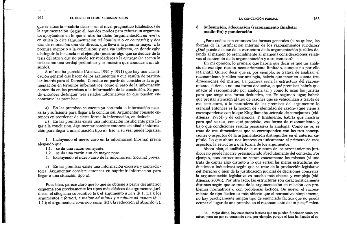 Texto 6 Subsunción-adecuación-ponderacón pp. 163 - 176 - 162 EL DERECHO ...