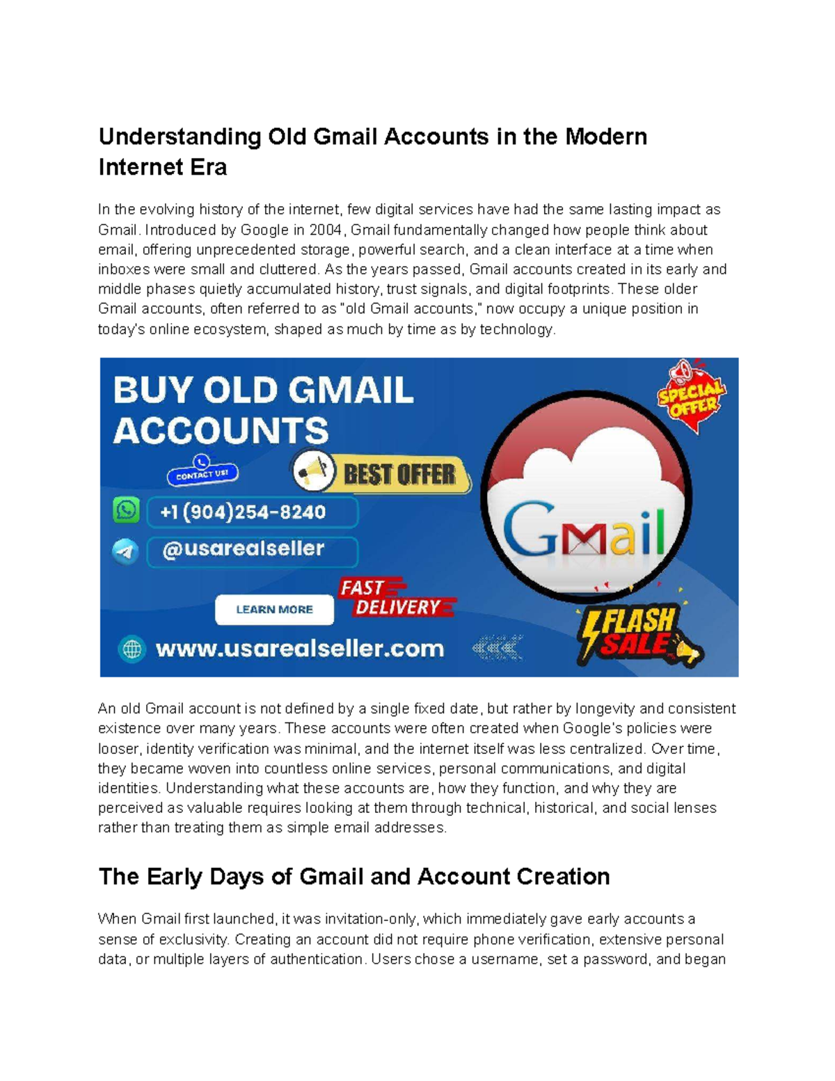 Best 7 Sites to Purchase Old Gmail Accounts in the USA - Studocu