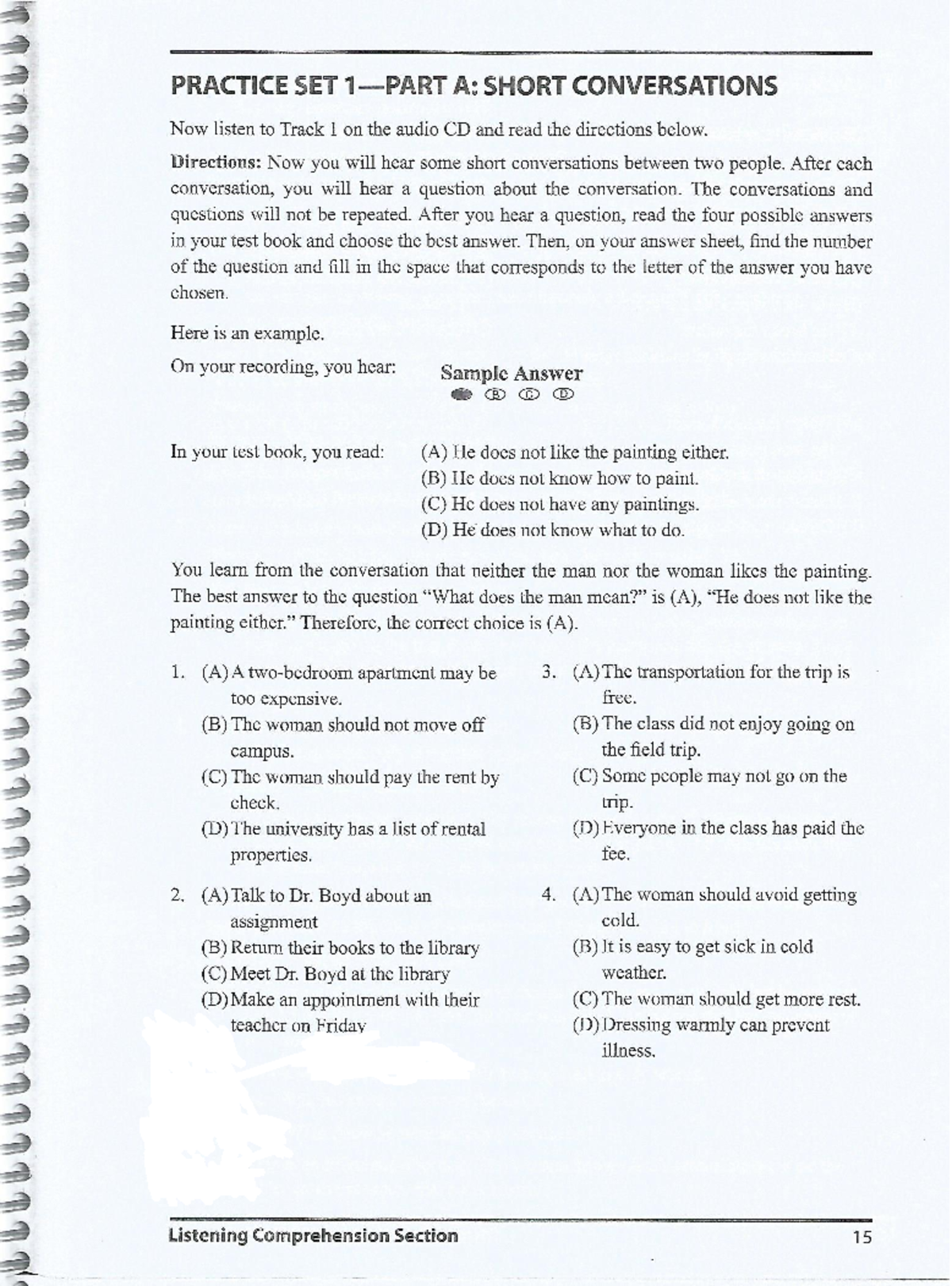 TOEFL ITP Listening Practice Exercises and Tips for Success - Studocu