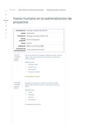 Semana 2 Factor humano en la administración de proyectos - Factor humano en la administración de ...